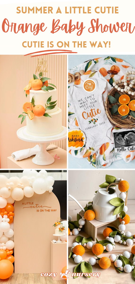 Little Cutie Orange Baby Shower- Citrus Clementine Themed- Cutie Is On ...
