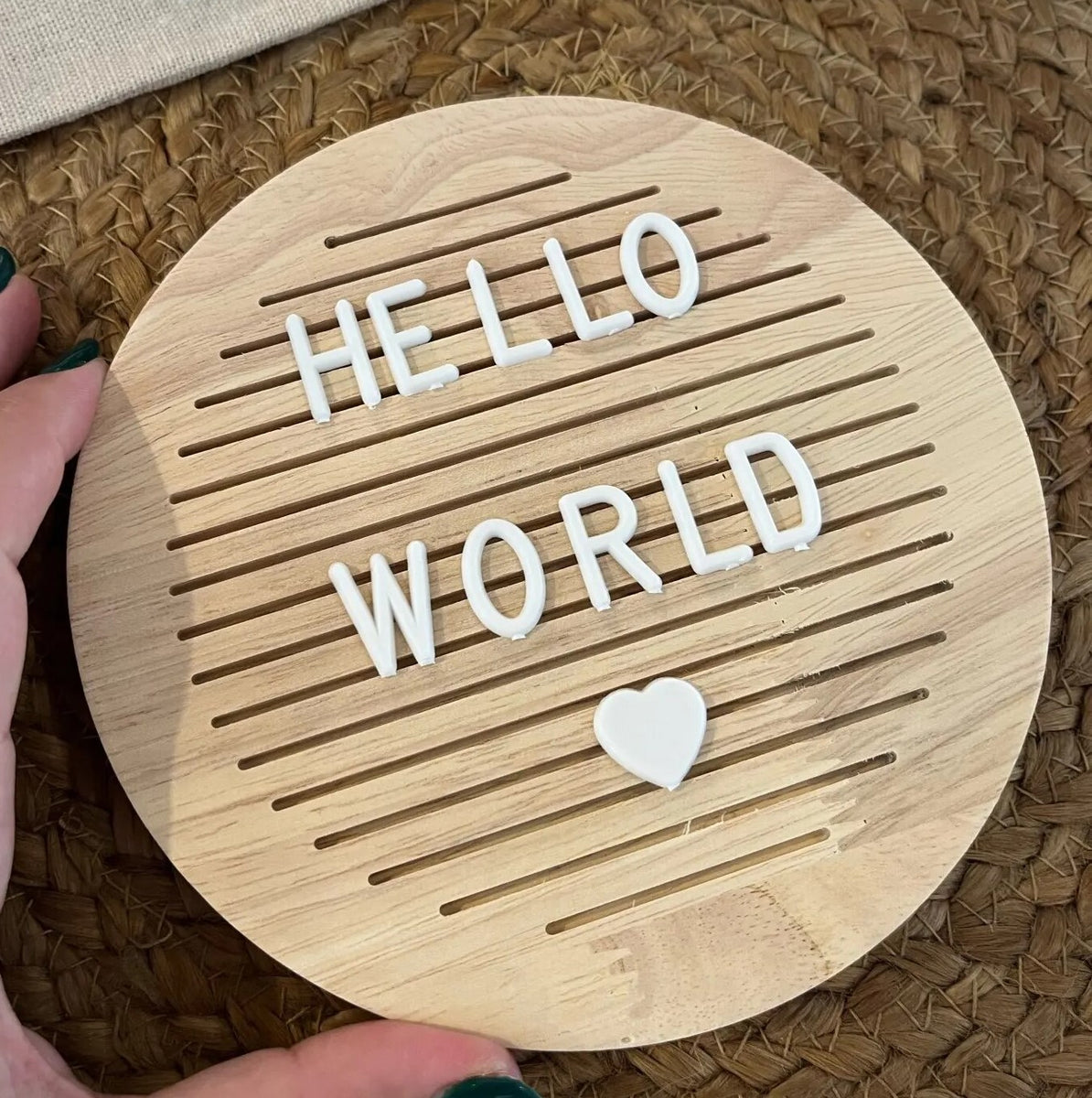 Wooden Letter Message Board – Cozy Nursery