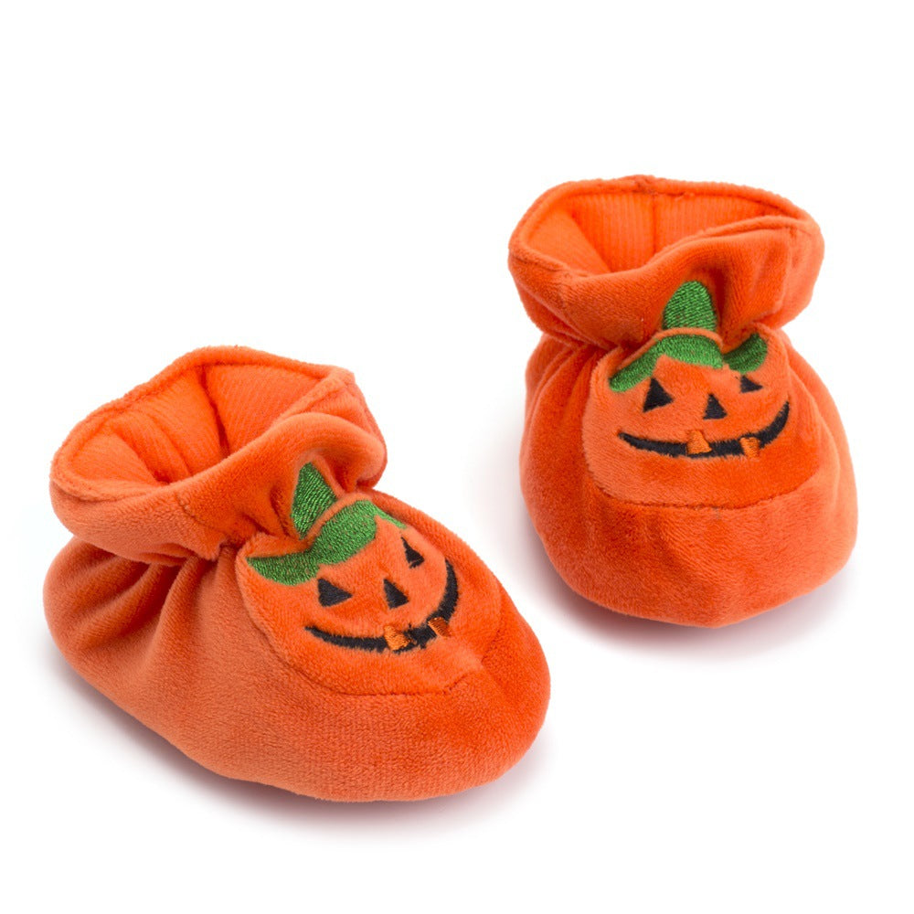 Baby pumpkin booties – Cozy Nursery