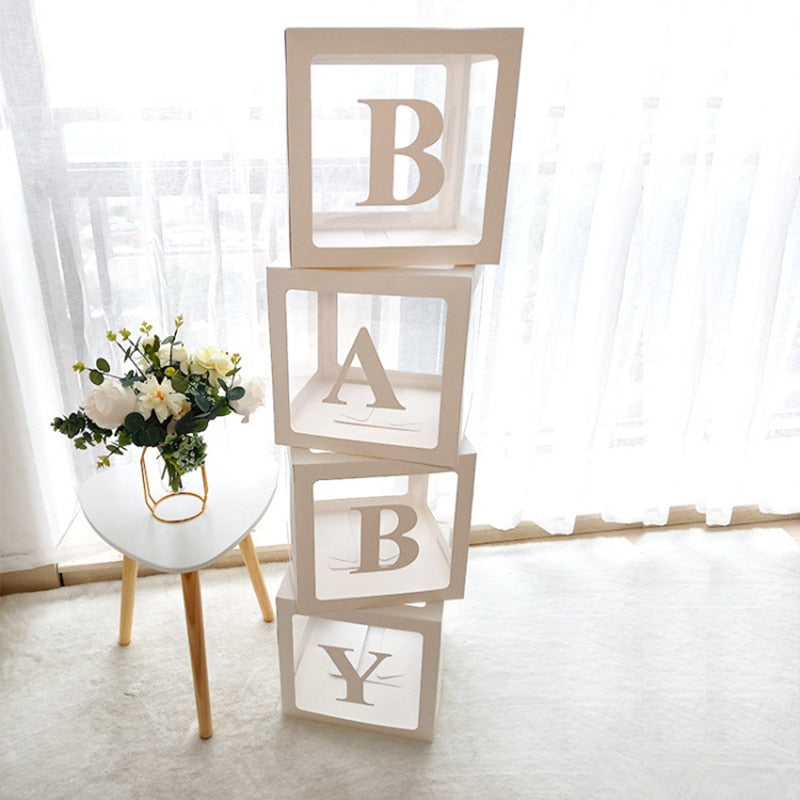 Box Name Baby Party Decor – Cozy Nursery