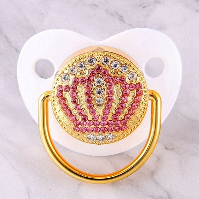 Crown Rhinestones Pacifier – Cozy Nursery