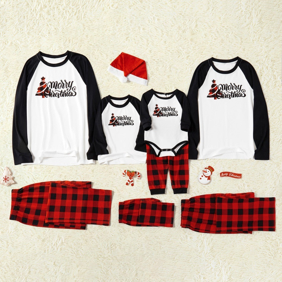 Christmas Matching Checkered Pajamas – Cozy Nursery