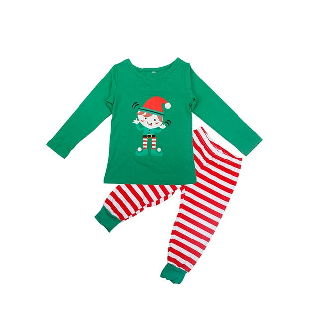 Matching Candy Cane Pajama Set – Cozy Nursery