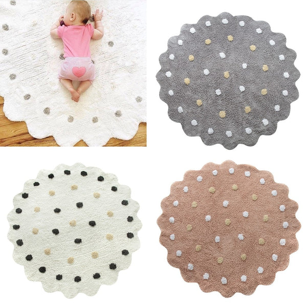 Dots Round Play Mat – Cozy Nursery