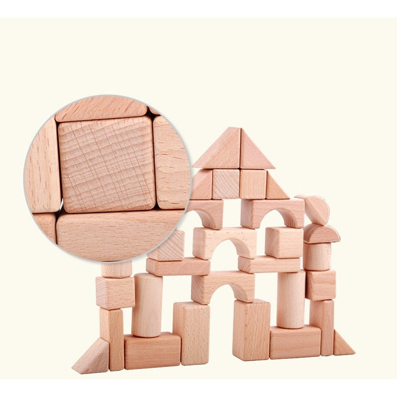 Waldorf Wooden Blocks 32PC – Cozy Nursery